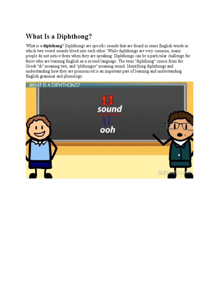 What Is A Diphthong | PDF | Vowel | English Language