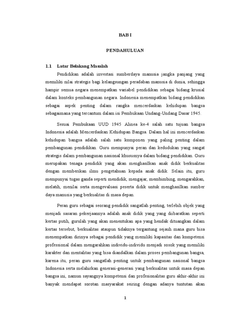 Makalah Upaya Meningkatkan Kompetensi Guru | PDF