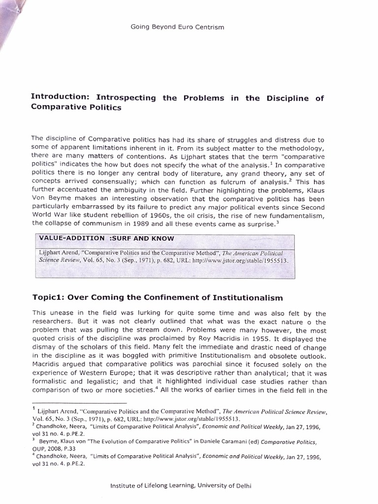 Overcoming Eurocentrism and Ethnocentrism in Comparative Politics | PDF ... Overcoming Eurocentrism and Ethnocentrism in Comparative Politics | PDF ...