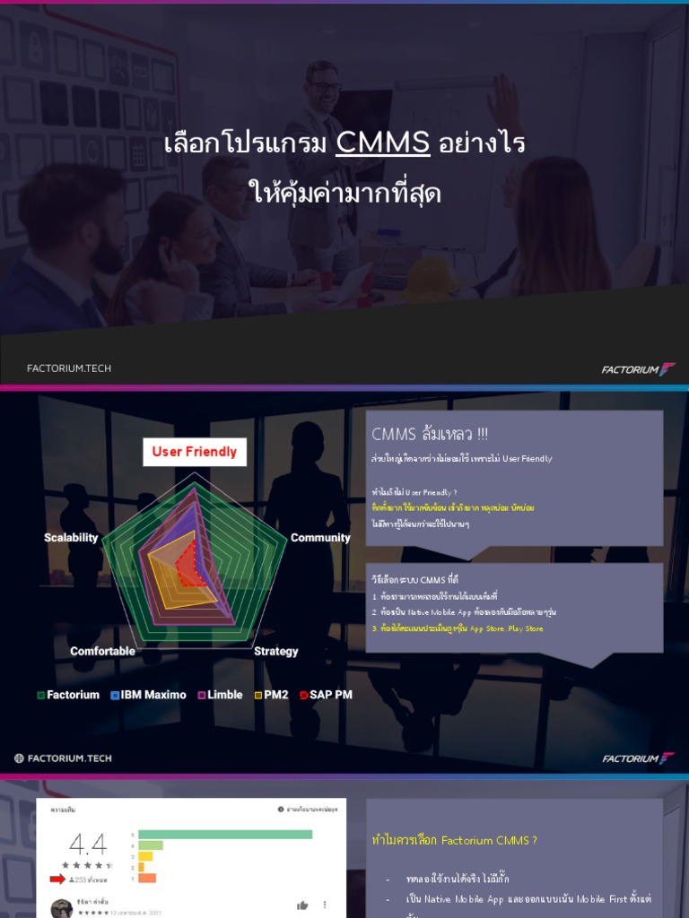 คู่มือการเลือกและ เปรียบเทียบ CMMS | PDF