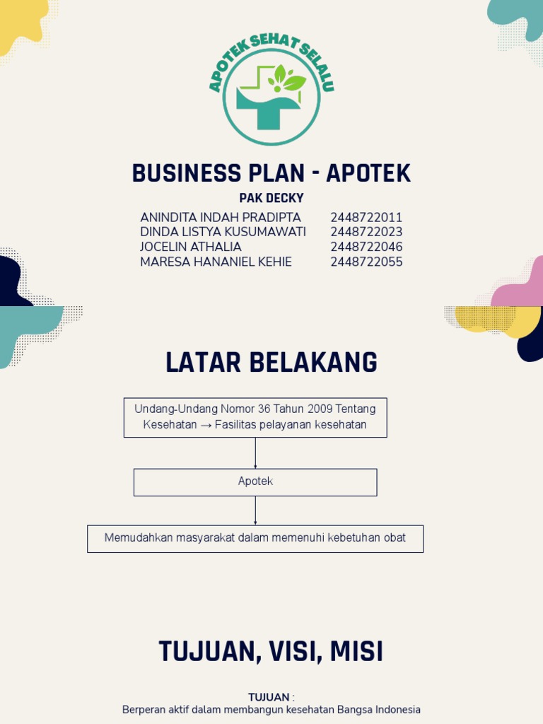 Judul Bisnis Plan Apotek Pak Decky Pdf
