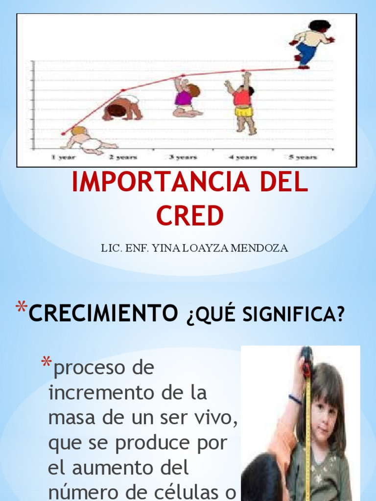 Importancia del CRED en el Desarrollo Infantil | PDF