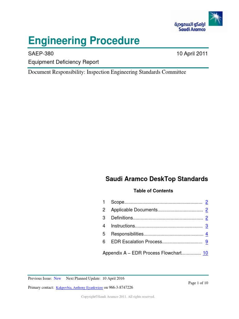Saep 380 | Download Free PDF | Specification (Technical Standard) | Business