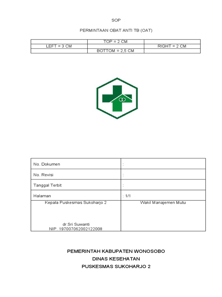 SOP Permintaan OAT | PDF