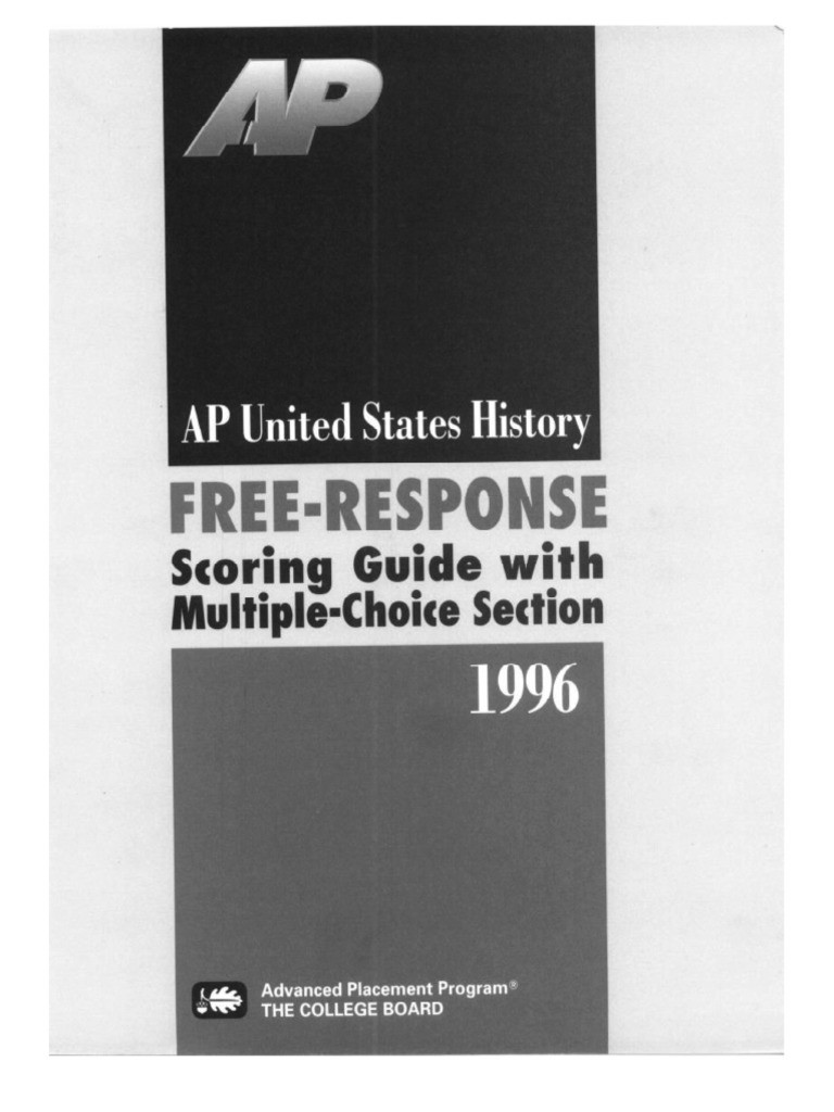 TestDaily分享-AP US History 1996 Released Exam and Answers | PDF | Career ...