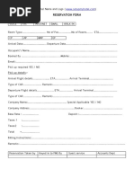 Hotel Check in Form Template Word | PDF