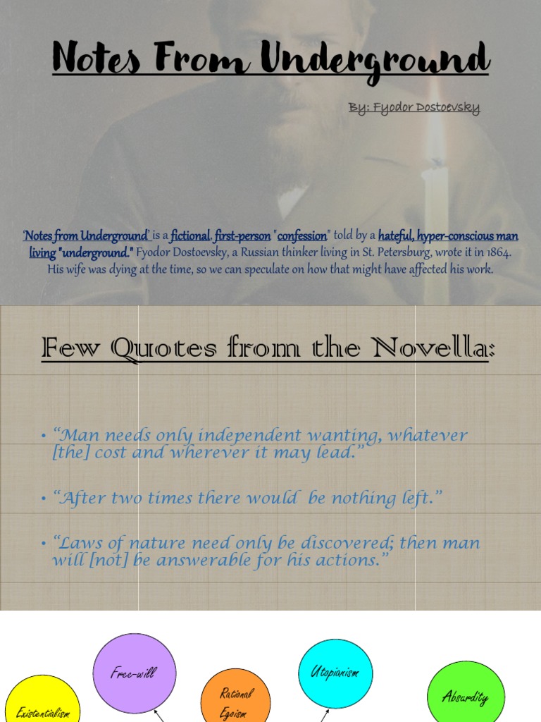 Notes From Underground Man | PDF | Existentialism | Psychology