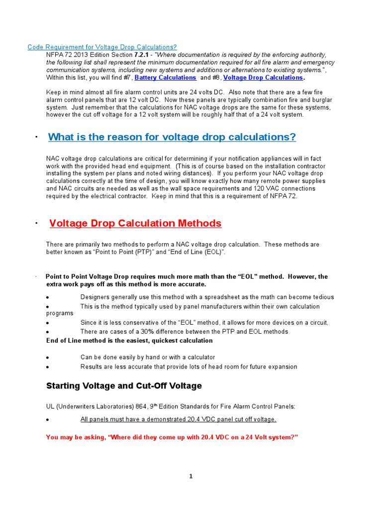 Fire Alarm ALL Calculations (DB, CD, VOLTAGE DROP ETC) | PDF | Resistor ...