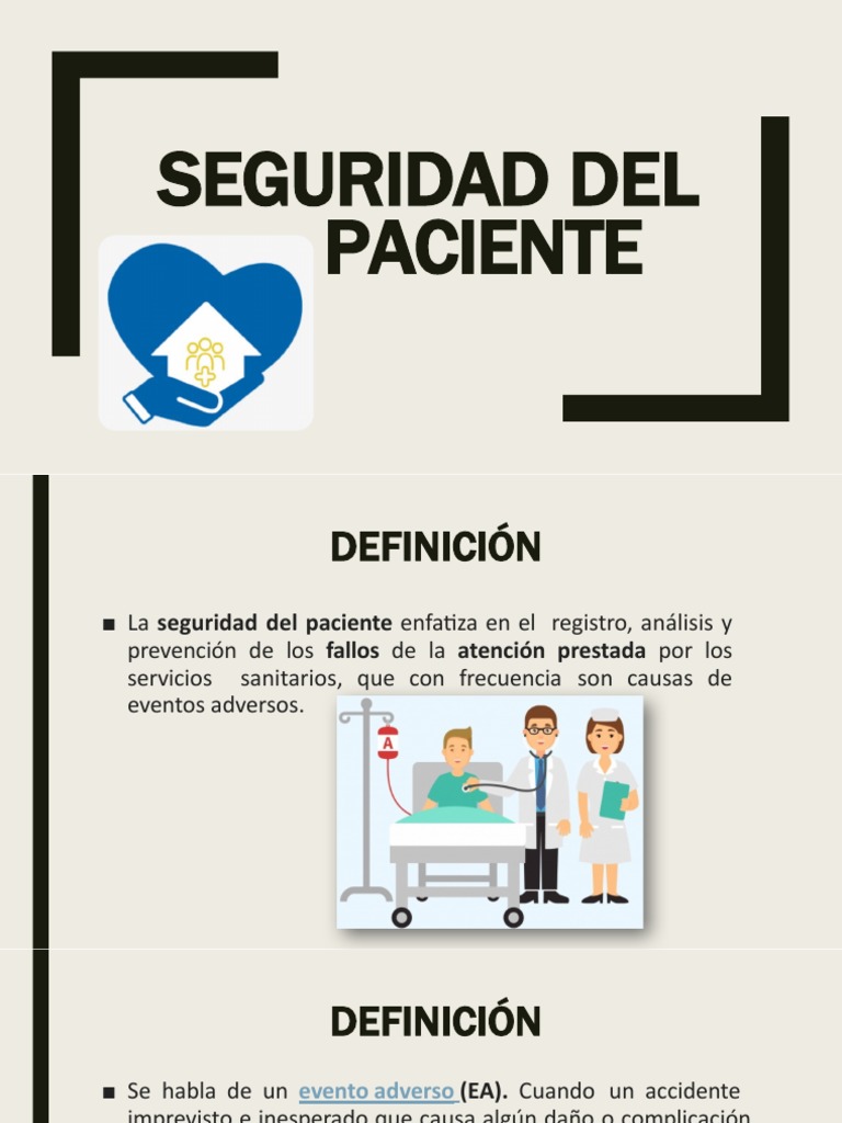 Seguridad Del Paciente | PDF | Seguridad del paciente | Medicina