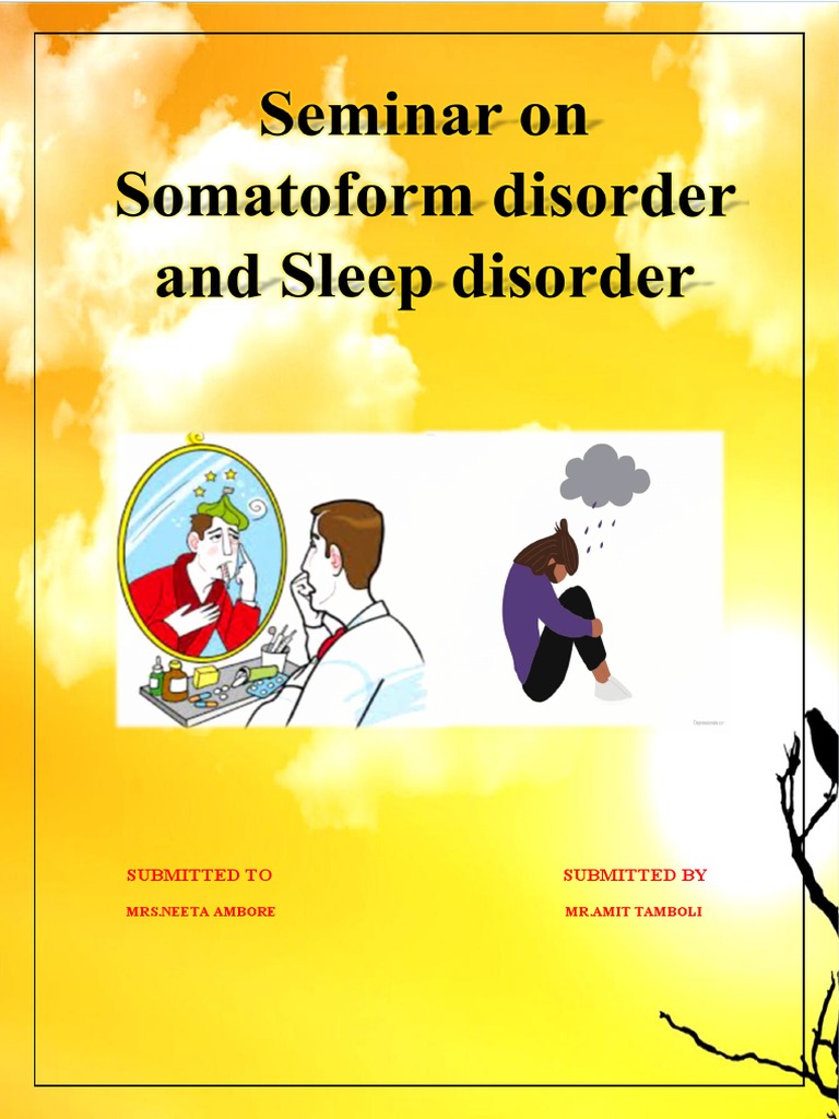 Somatoform Disorder PDF | PDF | Sleep | Insomnia
