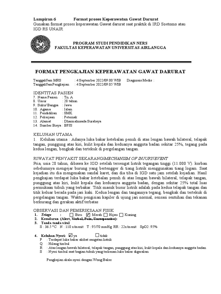 Form Askep Gadar | PDF