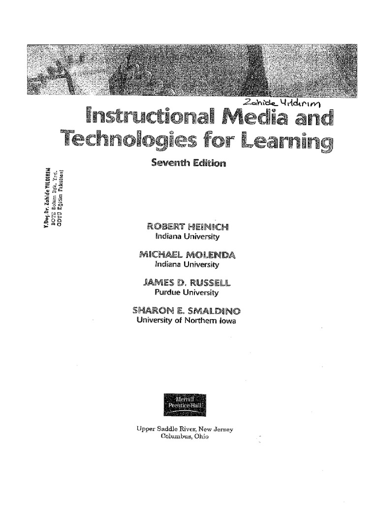 Instructional Media and Technologies For Learning (7th Edition) by Robert Heinich, Michael ...