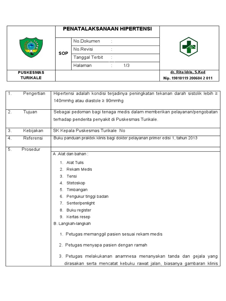 Penatalaksanaan Hipertensi | PDF