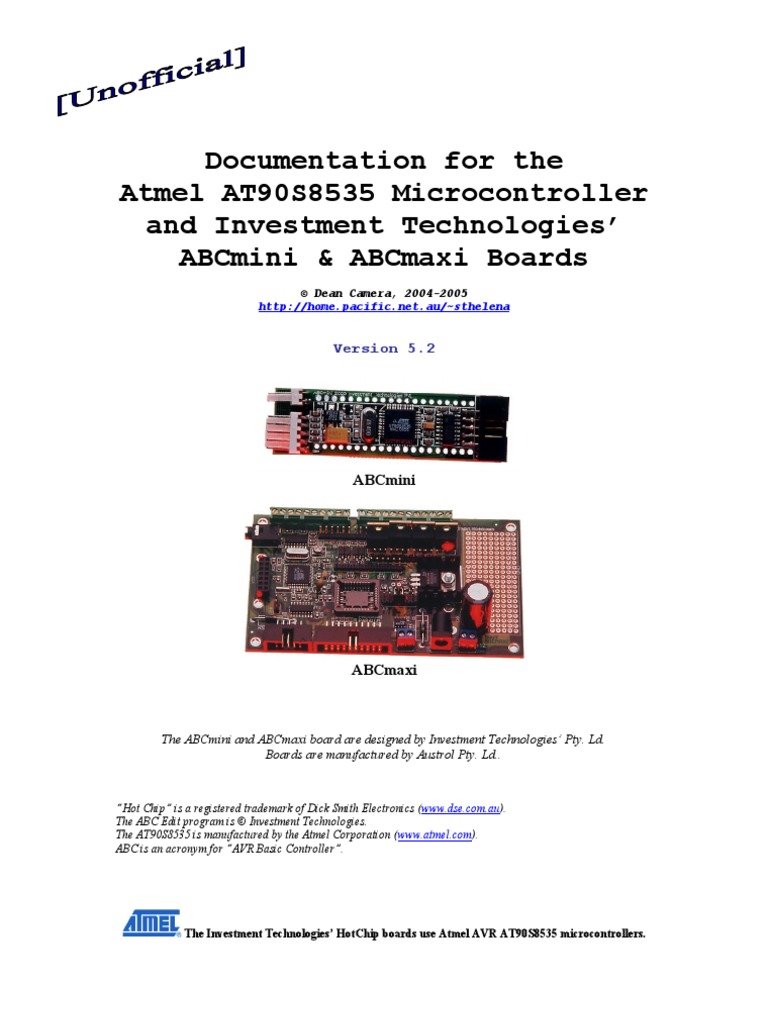 AT90S8535 ABC Boards Manual | PDF