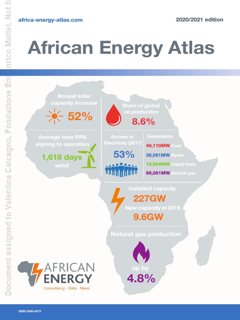 African Energy Atlas | PDF | Fuels | Renewable Energy