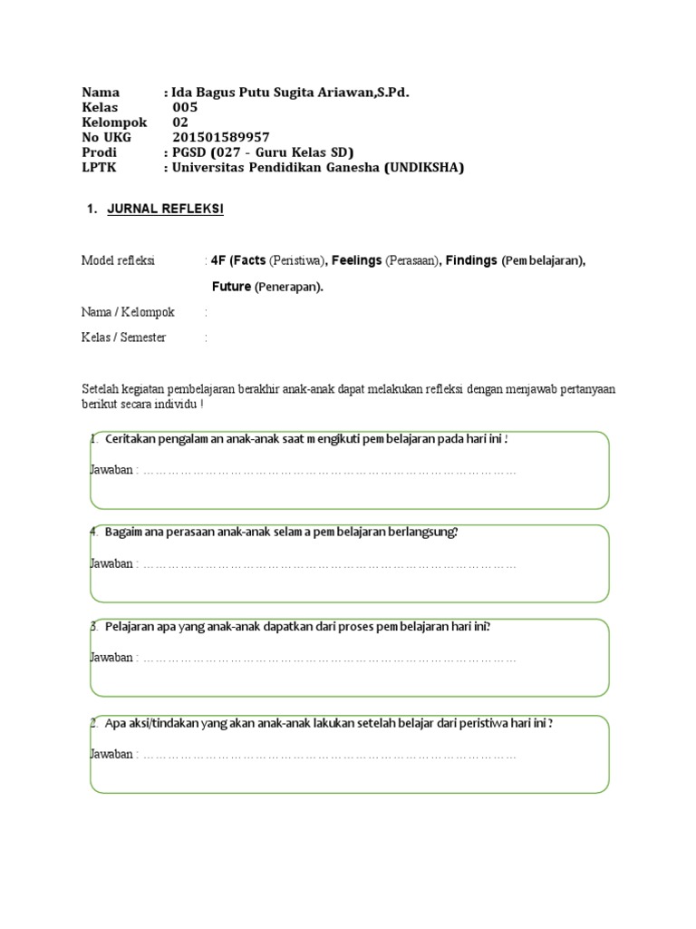 Rencana Evaluasi - Ida Bagus Putu Sugita Ariawan | PDF