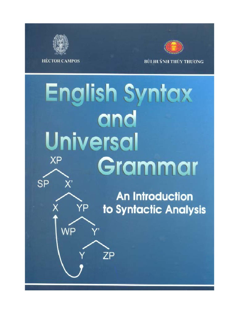 English Syntax and Universal Grammar An Introduction To Syntactic ...