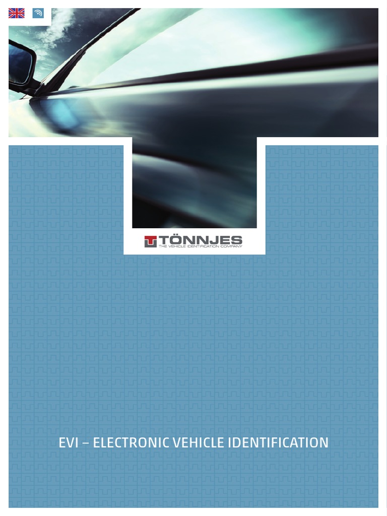 Toennjes-Evi-Electronic Vehicle Identification | PDF | Radio Frequency ...
