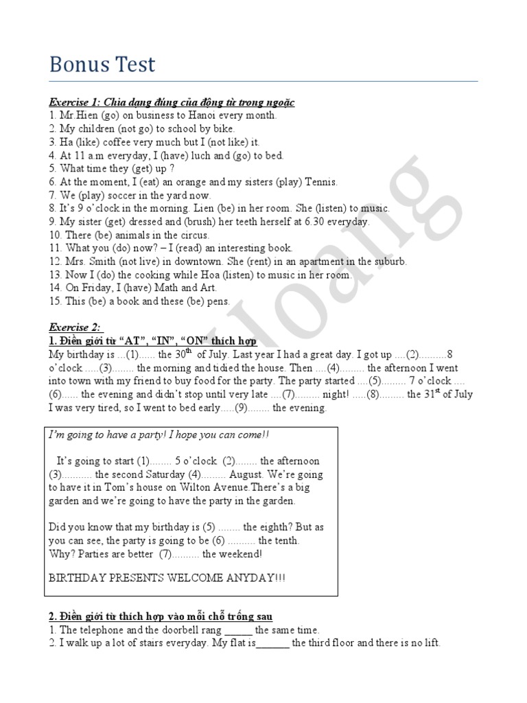 Bonus Test | PDF | Language Arts & Discipline