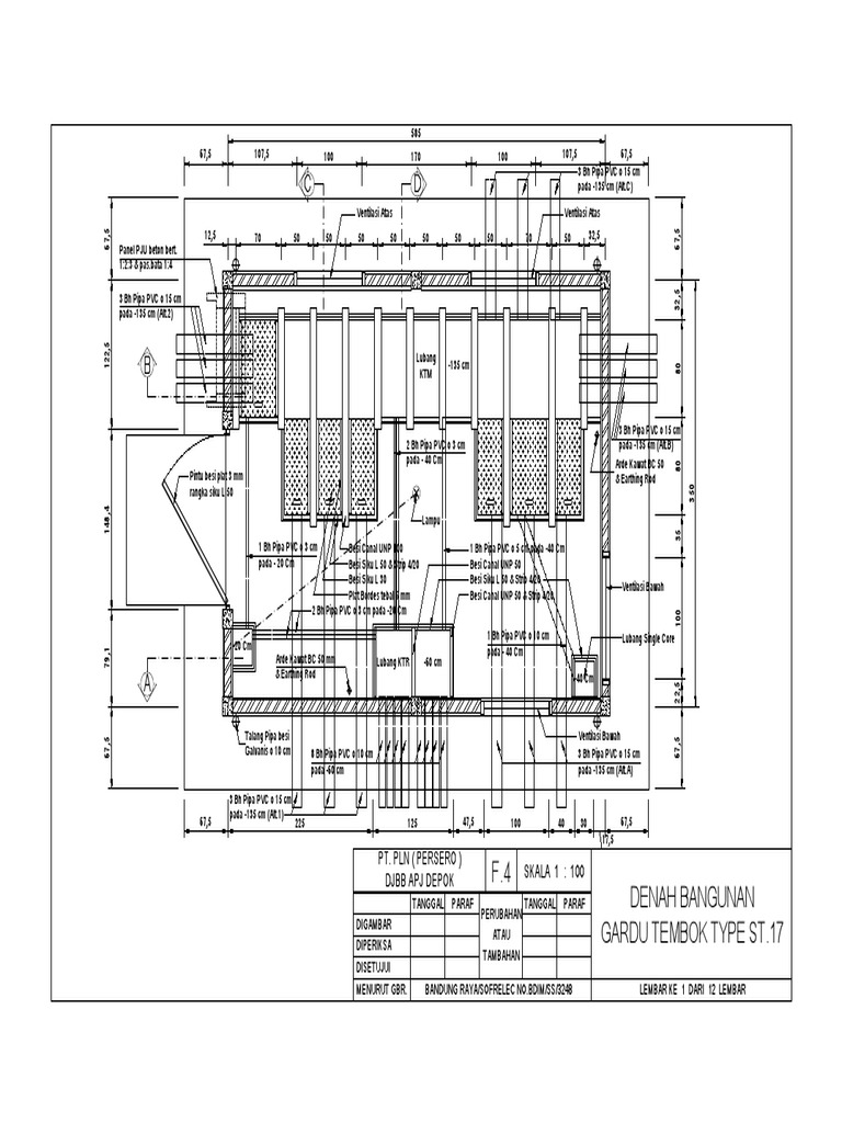 GARDU ST.17-Denah 1 | PDF