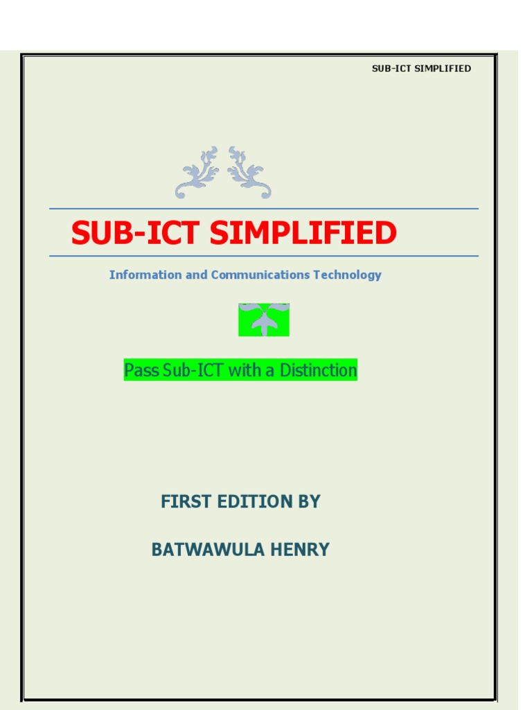 ICT THEORY NOTES 2022editted | PDF