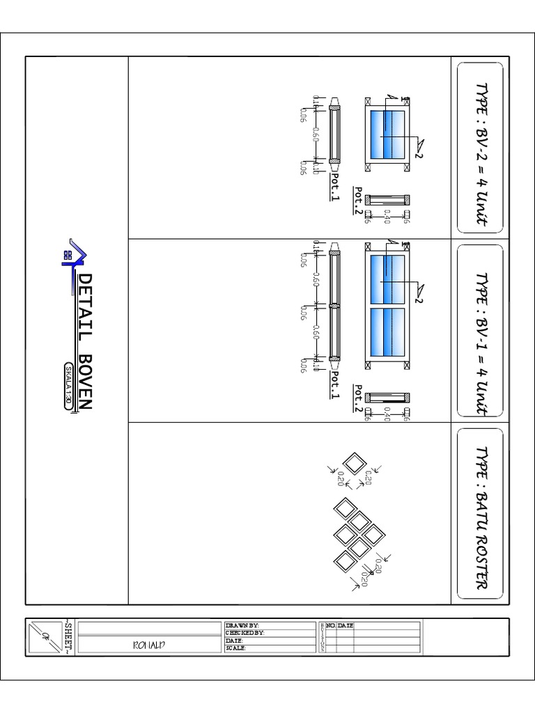 Gambar autoCAD Fix - Merged | PDF