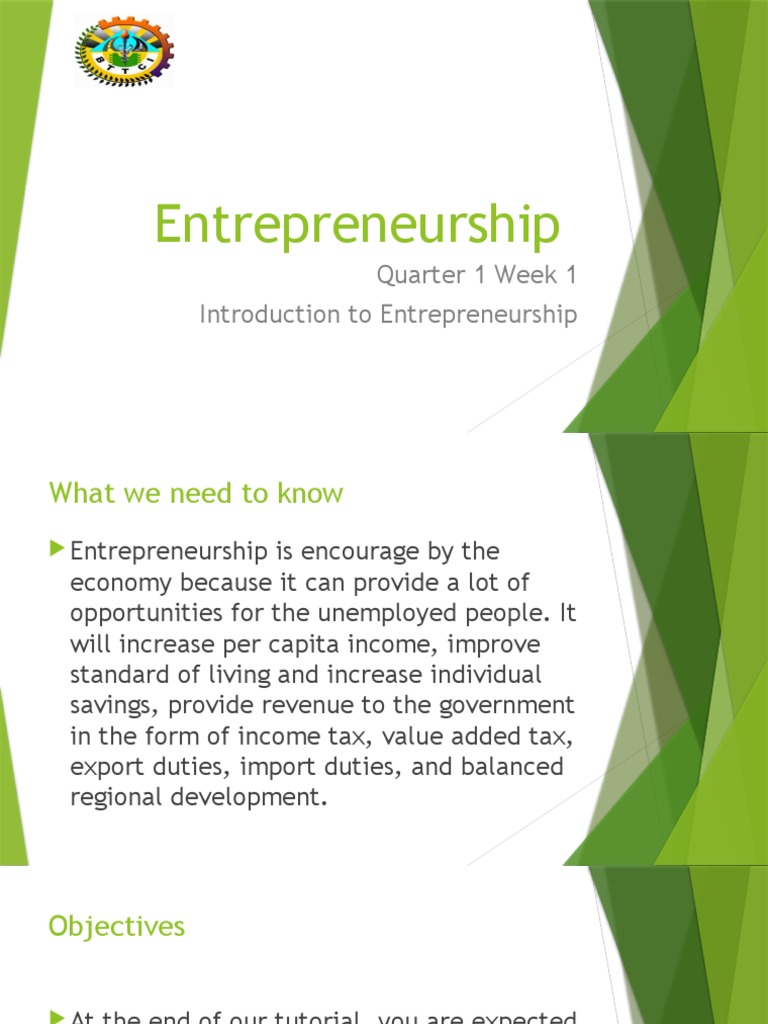 Entrepreneurship PPT 1 | PDF | Entrepreneurship | Innovation