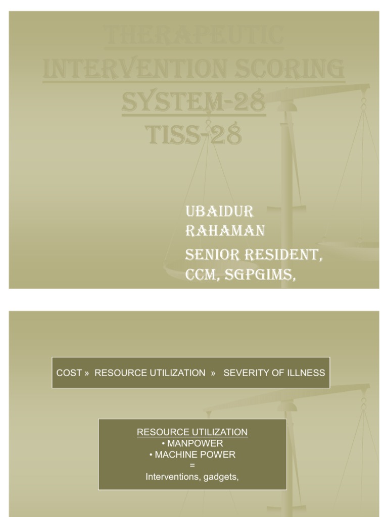 Tiss 28 | Download Free PDF | Intensive Care Unit | Nursing