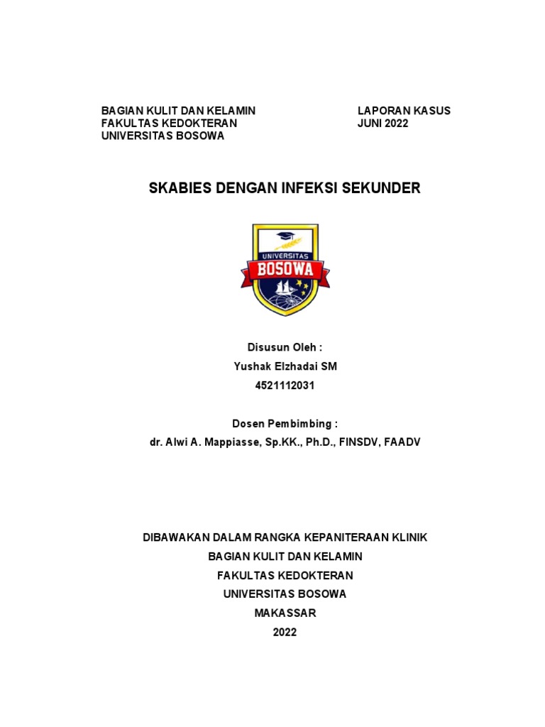Skabies dengan Infeksi Sekunder pada Anak | PDF | Kesehatan Holistik ...