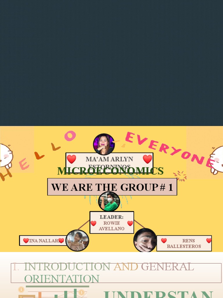 Group 1 - Understanding Economics | PDF | Microeconomics | Economics