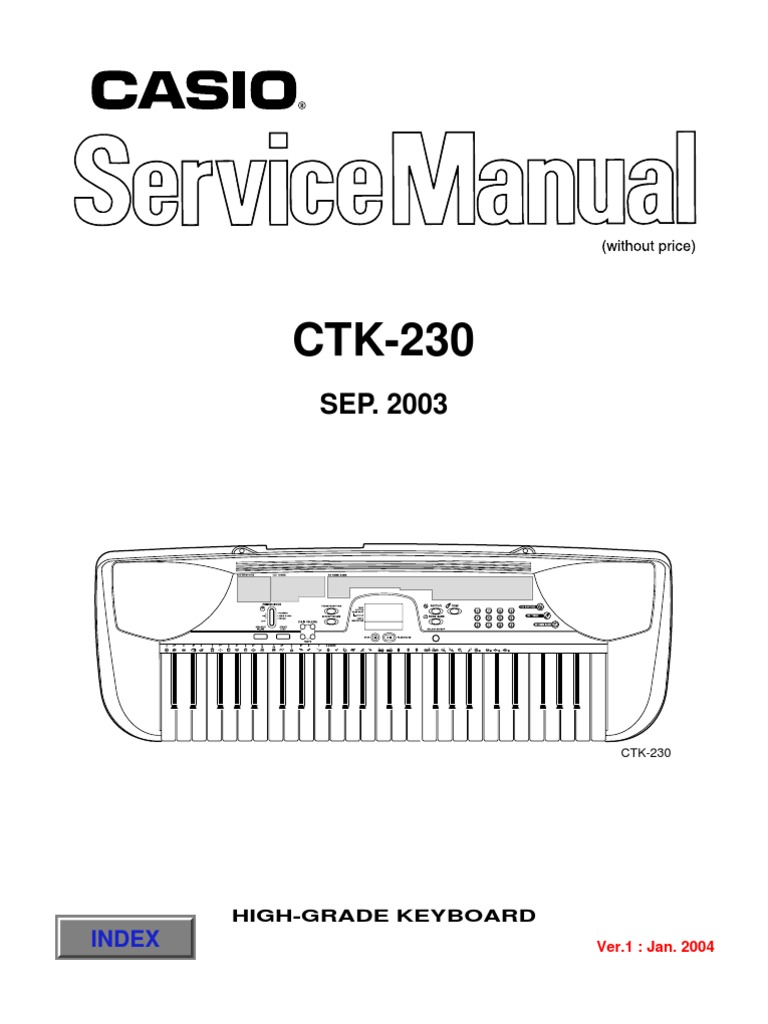 CTK230 | PDF | Computer Keyboard | Power Supply