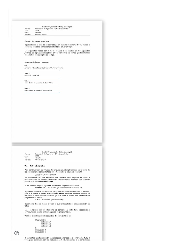 Programando Html Y Js2 Pdf Script Java Lenguaje De Programación