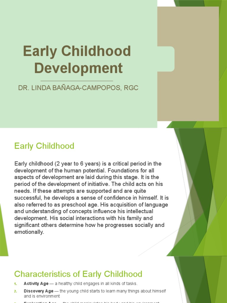 Foundations of Early Childhood Development | PDF | Early Childhood ...