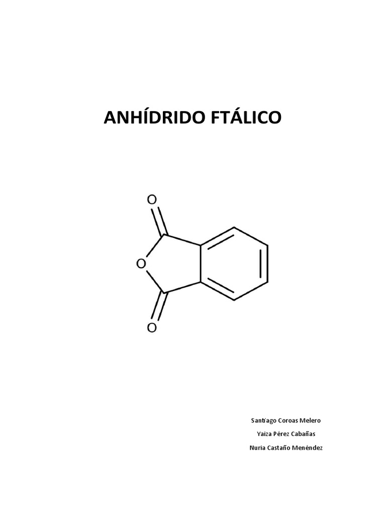 Producción y Usos del Anhídrido Ftálico | PDF | Catálisis | Química