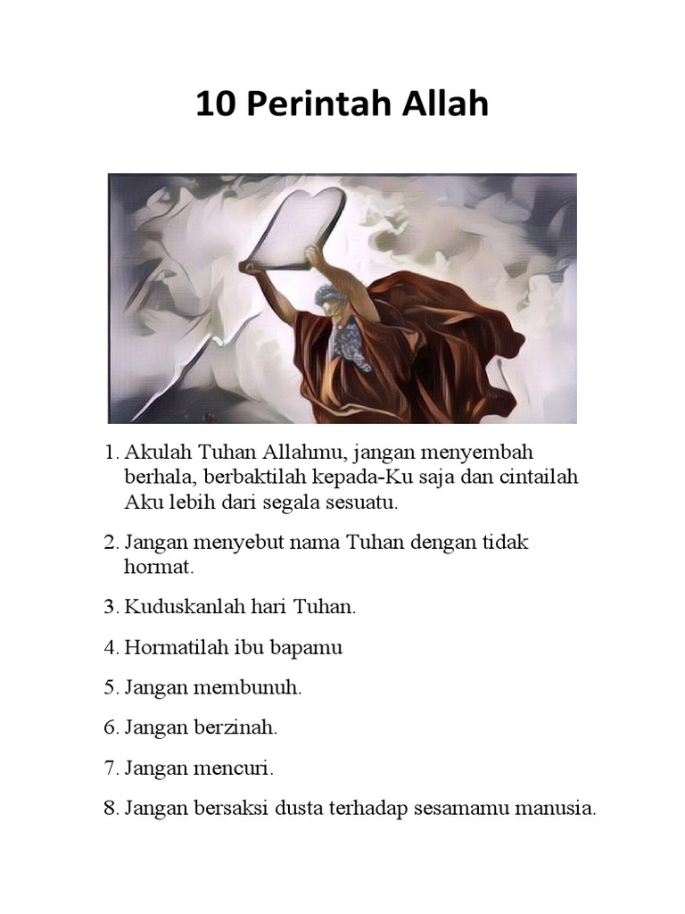 10 Perintah Allah | PDF 10 Perintah Allah | PDF
