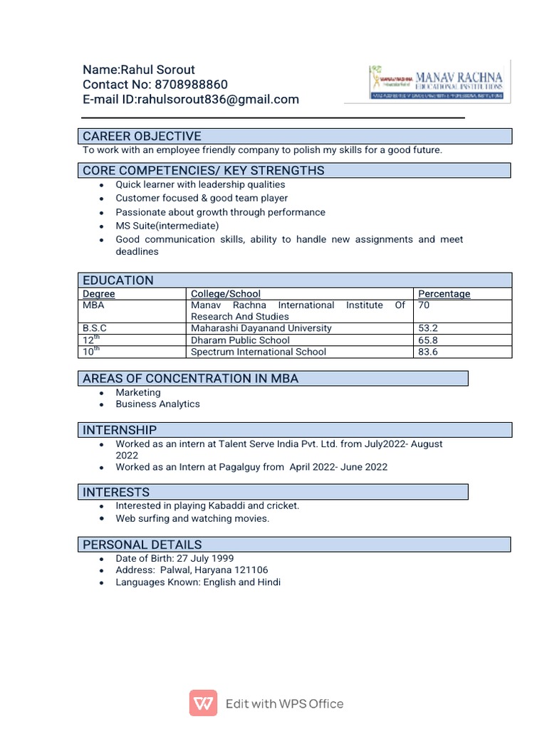 Rahul updated resume | PDF