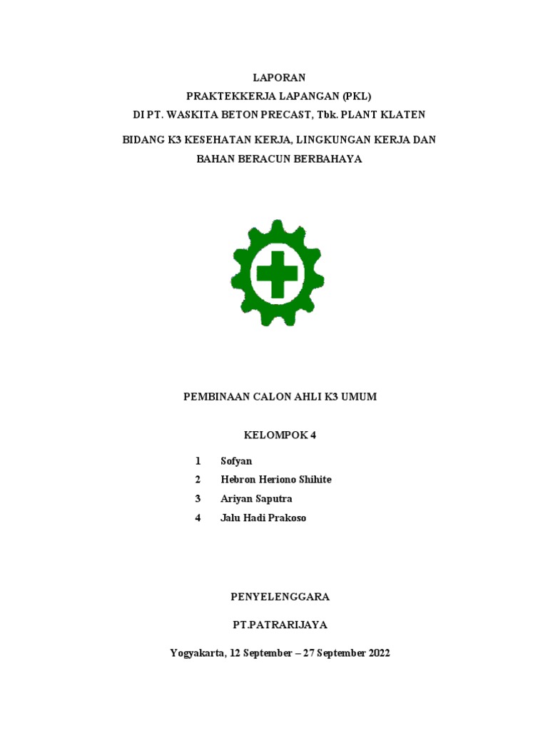 Laporan K3 LK, PK, B3 Bab II | PDF