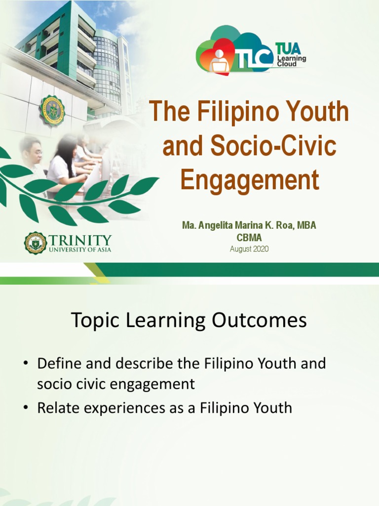 Filipino Youth and Socio-Civic Engagement | PDF | Civic Engagement | Youth