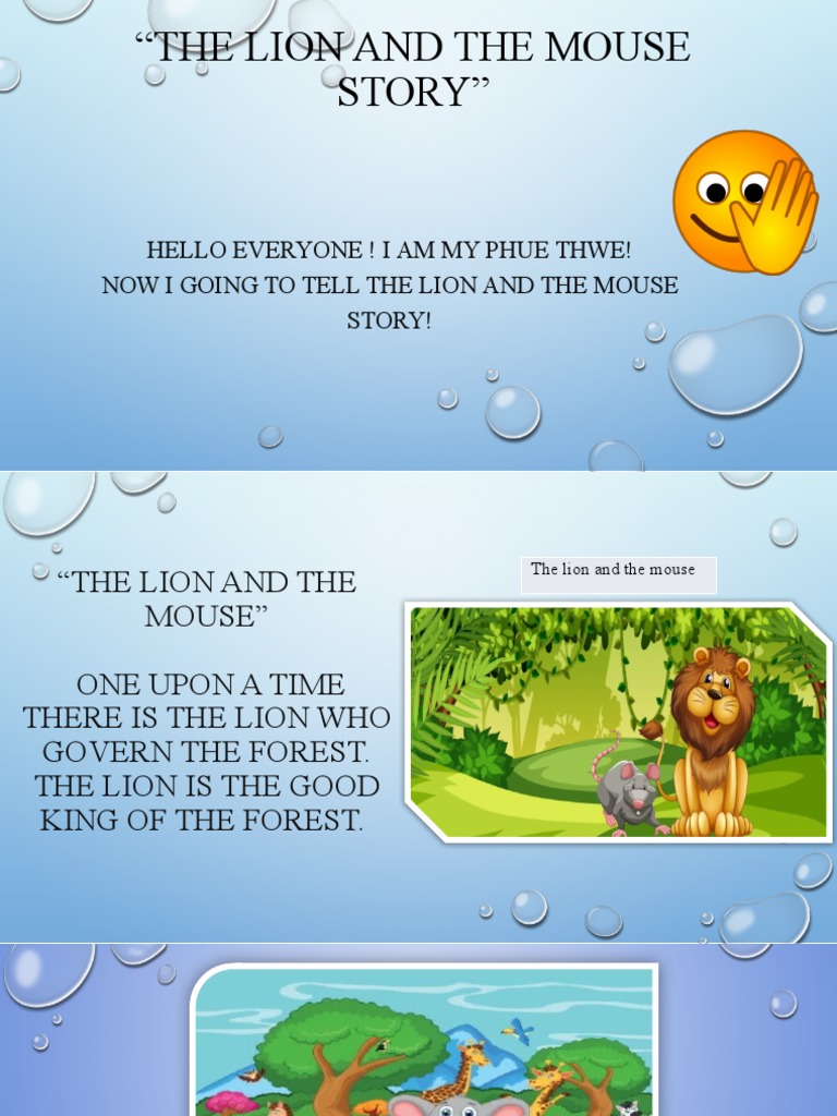 Lion and Mouse: A Friendship Tale | PDF | Mouse
