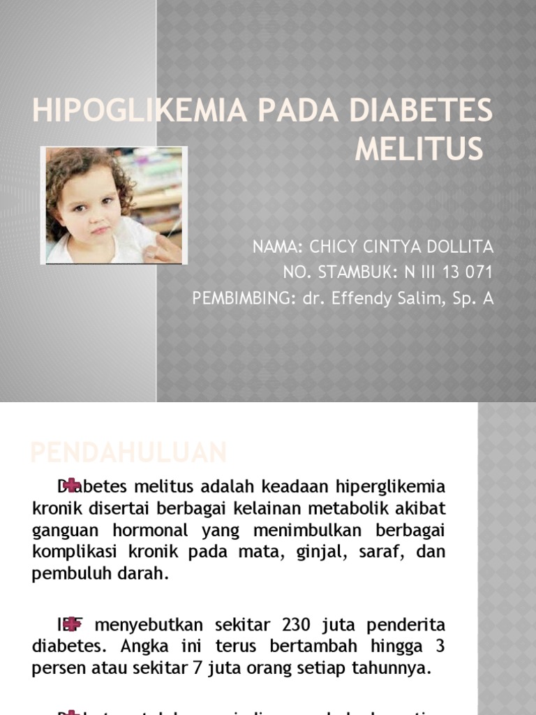 Hipoglikemia Pada Diabetes Melitus | PDF