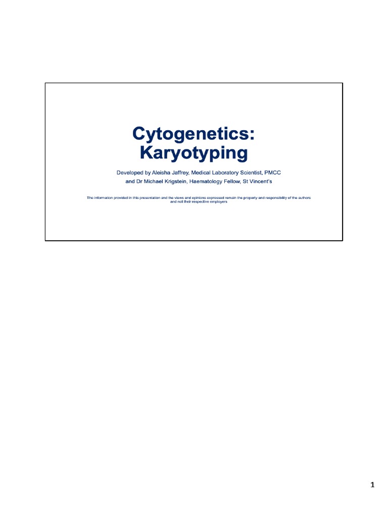 Karyotype 2020 V4 | PDF | Chromosome | Karyotype