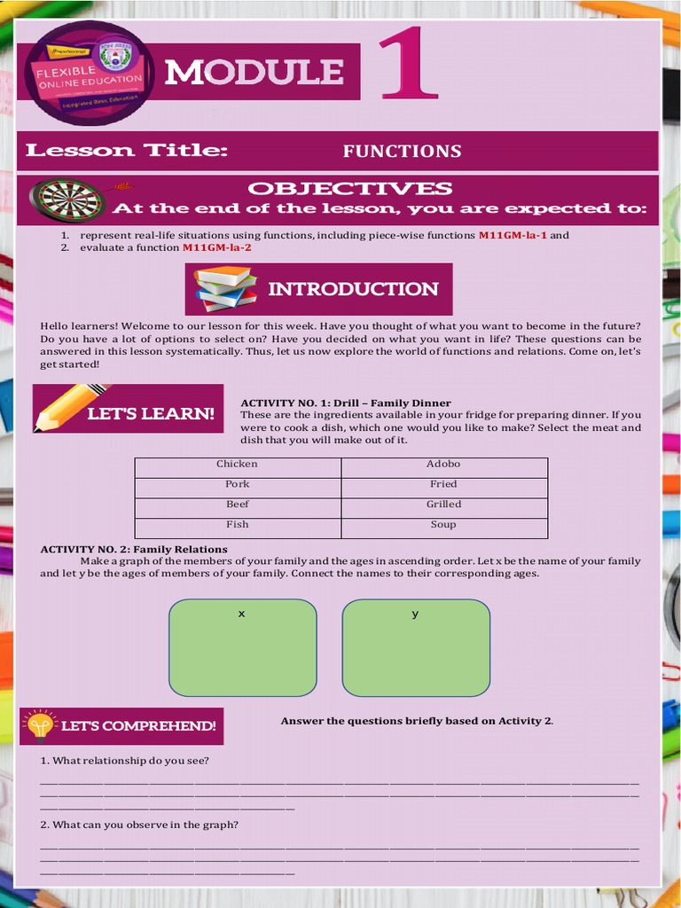 Module 1 Functions Pdf Function Mathematics Mathematical Model
