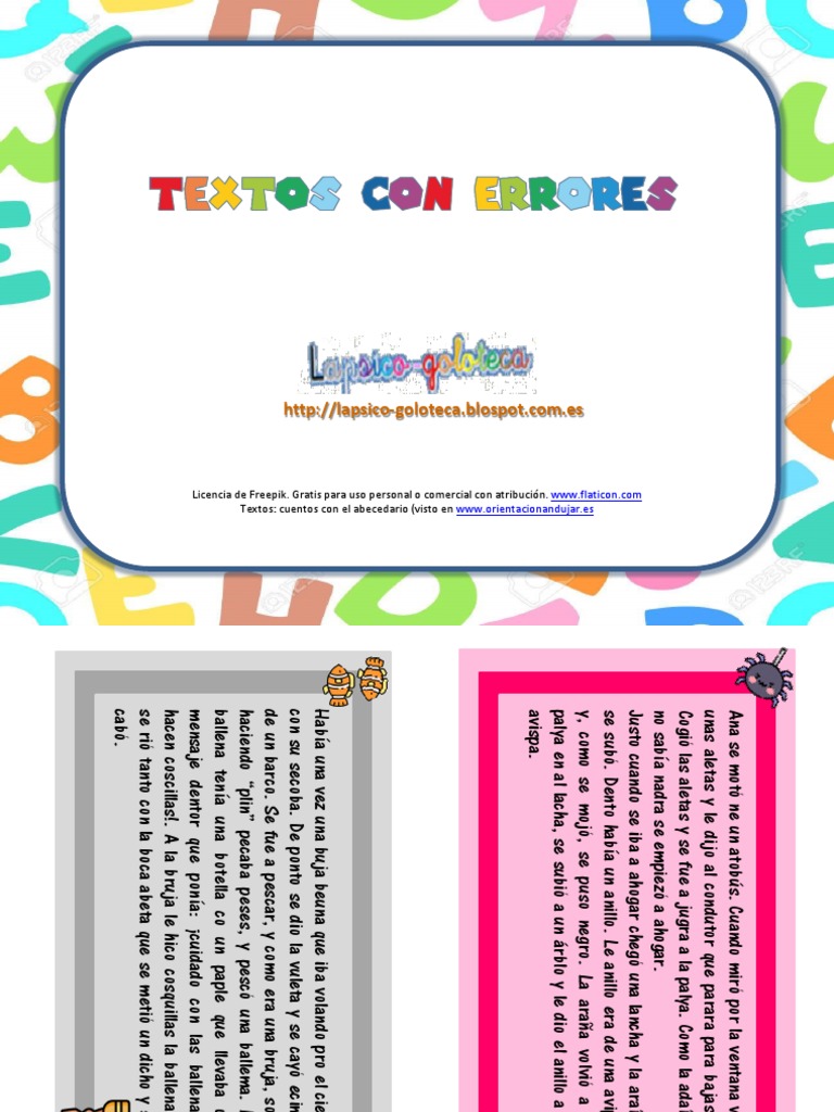 Textos Con Errores | PDF