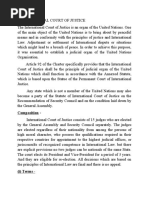 ICJ Statute: Court Organization | PDF | Judgment (Law) | International Law