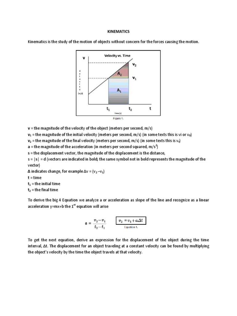 KINEMATICS | PDF | Projectiles | Velocity