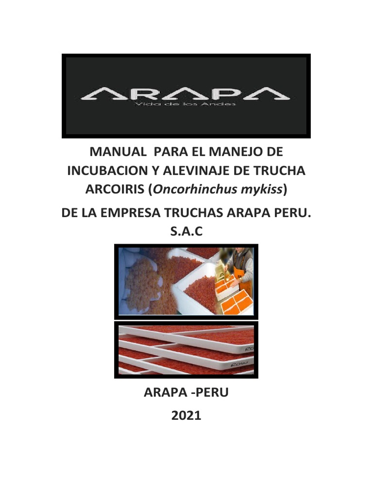 Manual Truchas Arapa | PDF | Agua