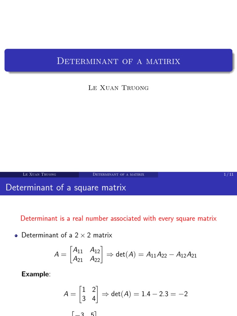 Week1 02 | Descargar gratis PDF | Determinant | Matrix (Mathematics)