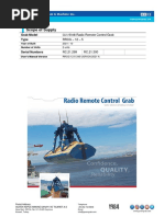 Grab Guven User Manual | PDF | Crane (Machine) | Battery Charger
