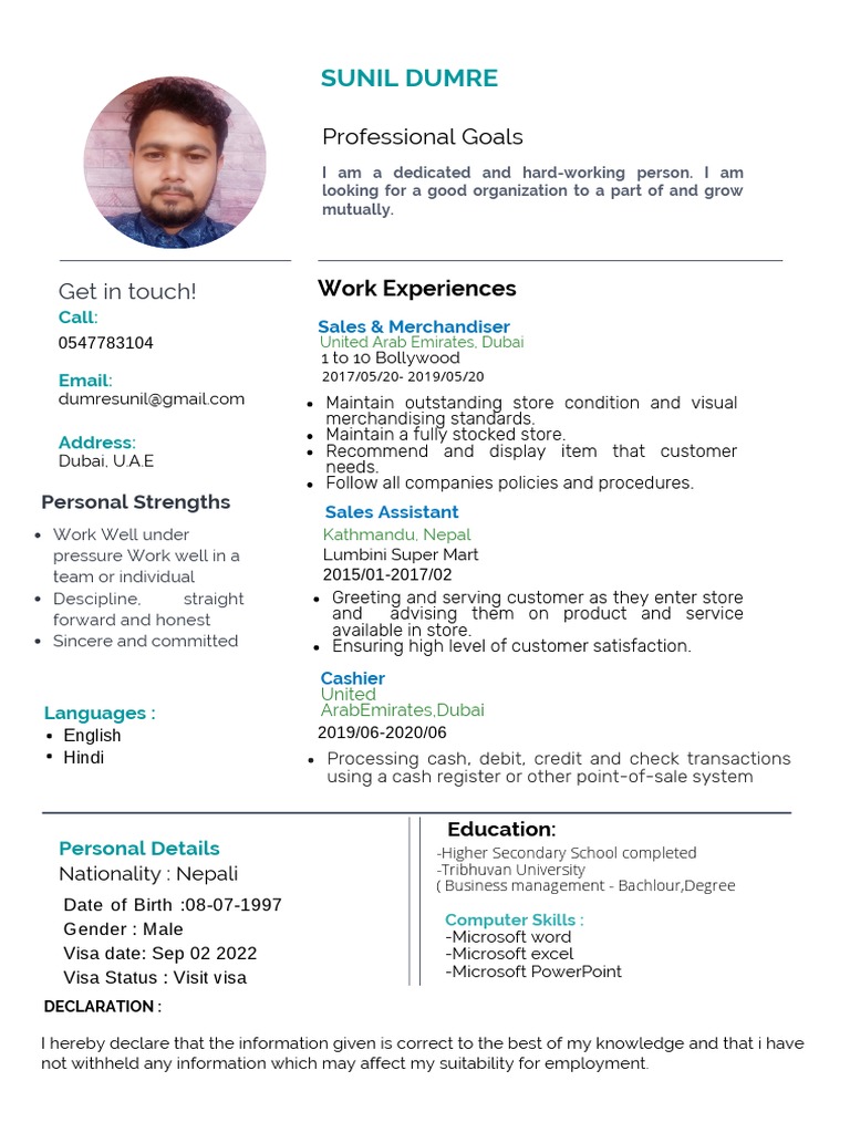 Sunil Dumre PDF | PDF | Business