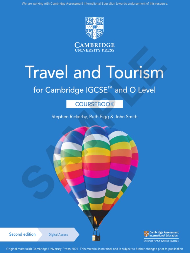EDU Cambridge IGCSE O Level Travel and Tourism Final Sample Digital ...